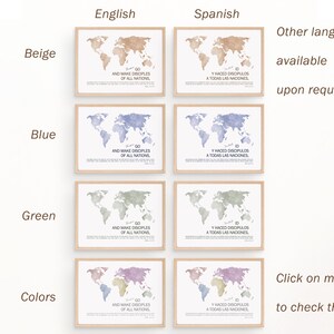 The Great Commission Matthew 28:19-20 Bible Verse Poster/canvas Wall ...