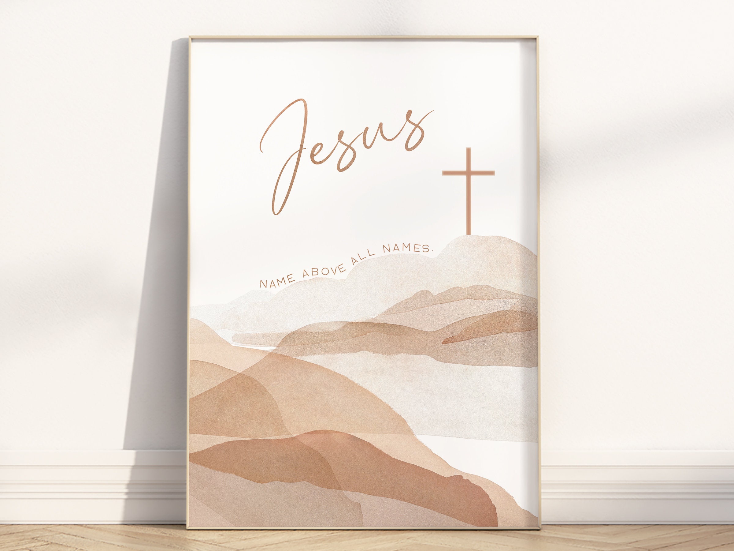 Philippians 2 9 Jesus Name Above All Names Bible Verse Wall Art Poster ...