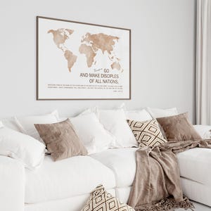 The Great Commission Matthew 28:19-20 Bible Verse Poster/canvas Wall ...