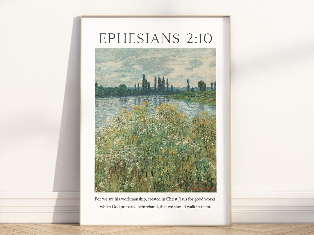 Ephesians 2:10 We Are His Workmanship/handiwork Bible Verse Wall Art ...