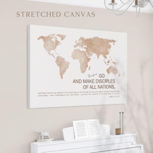 The Great Commission Matthew 28:19-20 Bible Verse Poster/canvas Wall ...