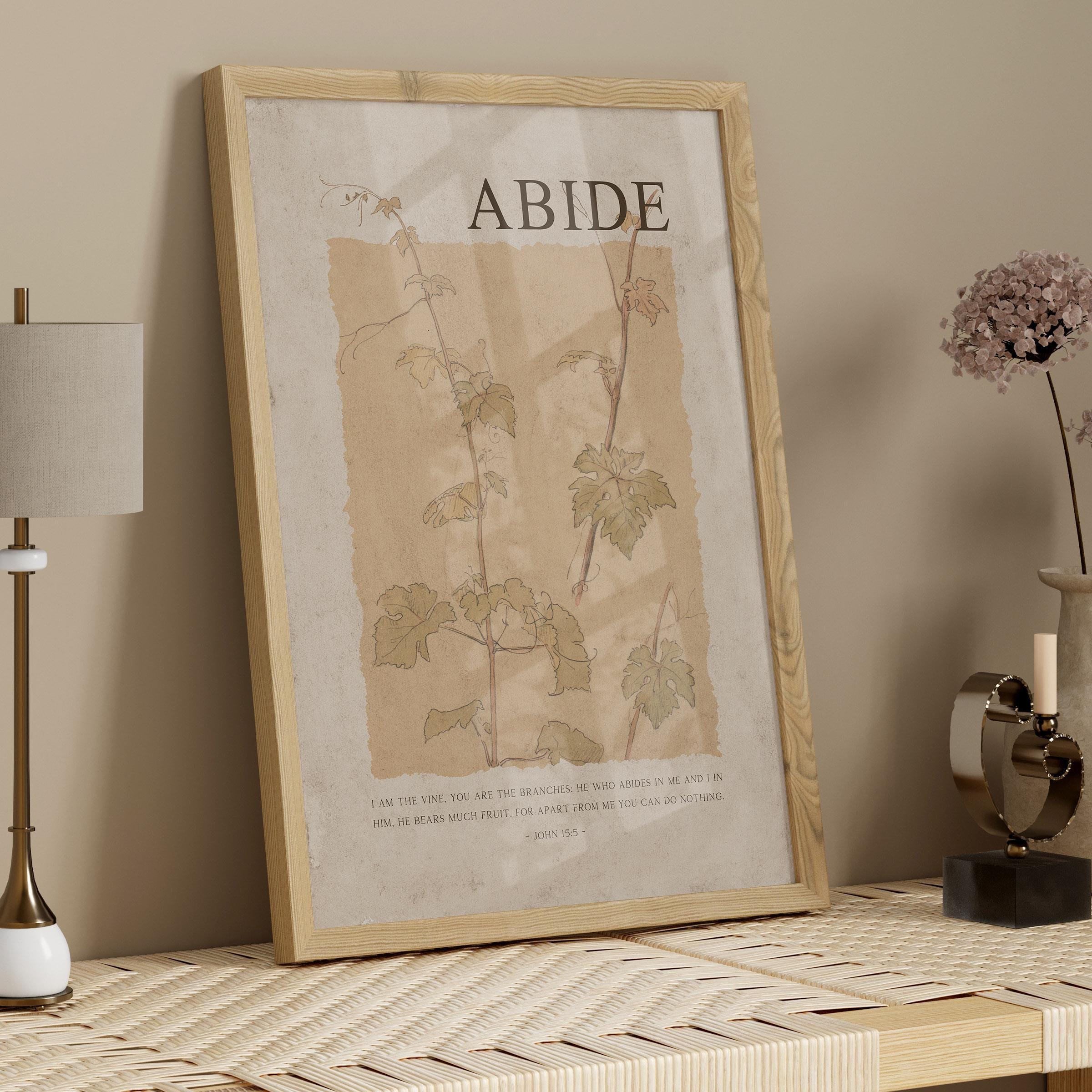 I Am the Vine and You Are the Branches Bible Verse Wall Art Poster ...