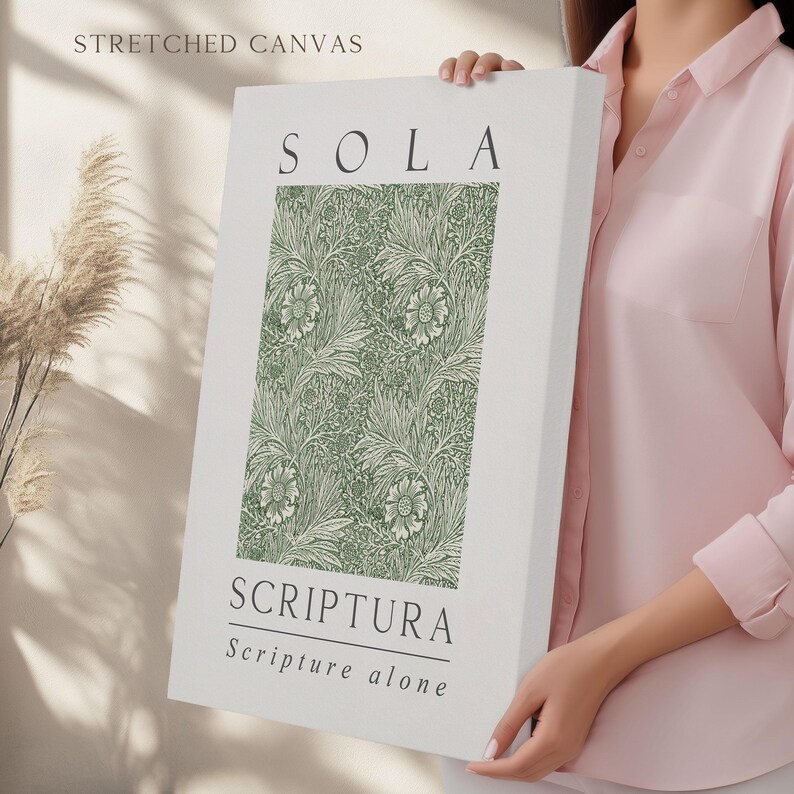 The 5 Solas of the Reformation Poster/canvas Gallery, Christian Botanic ...