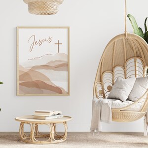 Philippians 2 9 Jesus Name Above All Names Bible Verse Wall Art Poster ...