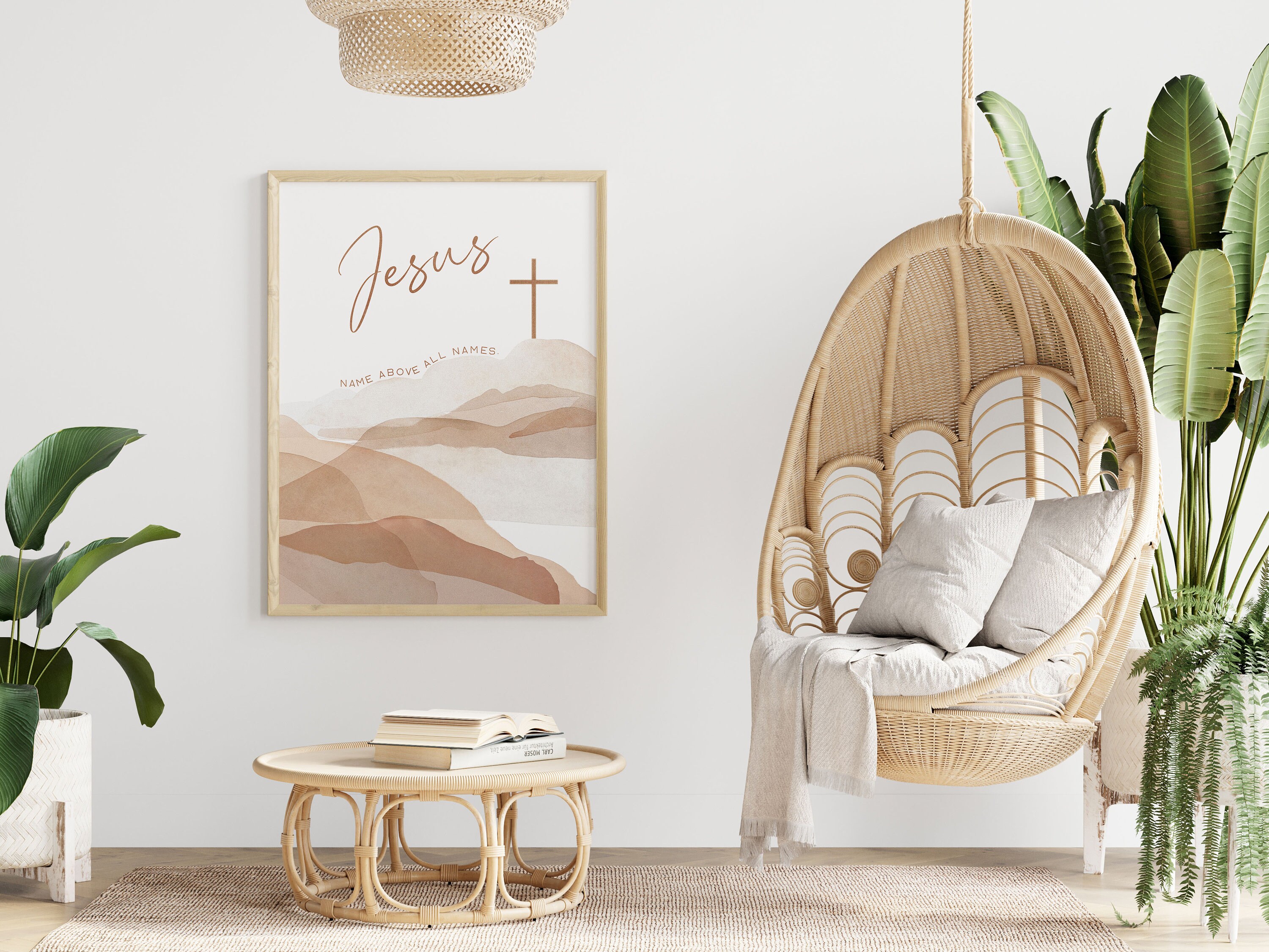 Philippians 2 9 Jesus Name Above All Names Bible Verse Wall Art Poster ...