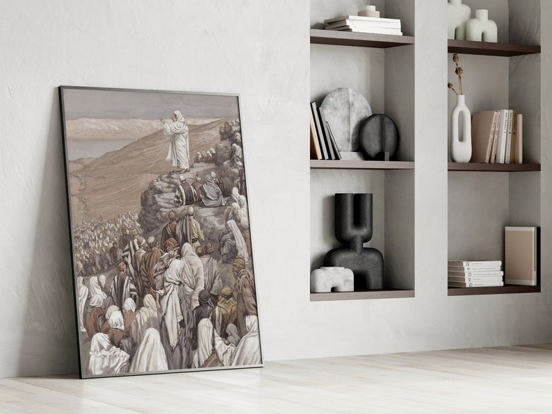 The Beatitudes Bible Verse Wall Art Poster/canvas Set of 2, Sermon on ...