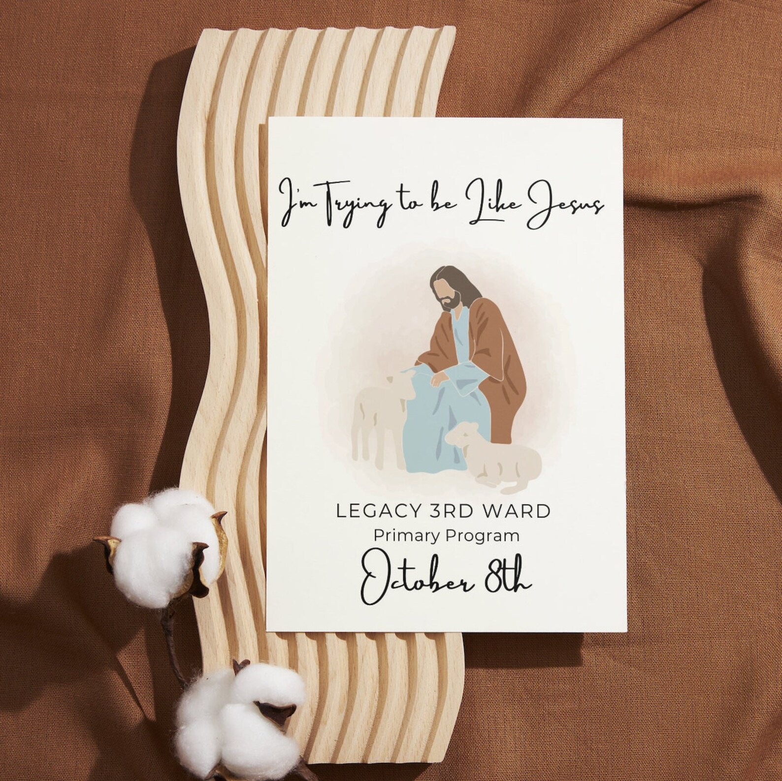 Editable Primary Presentation Invitation | LDS Primary Program ...