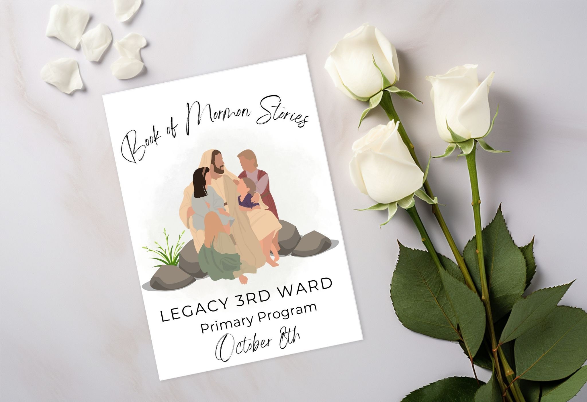 Editable Primary Presentation Invitation | Book of Mormon Heroes Theme ...