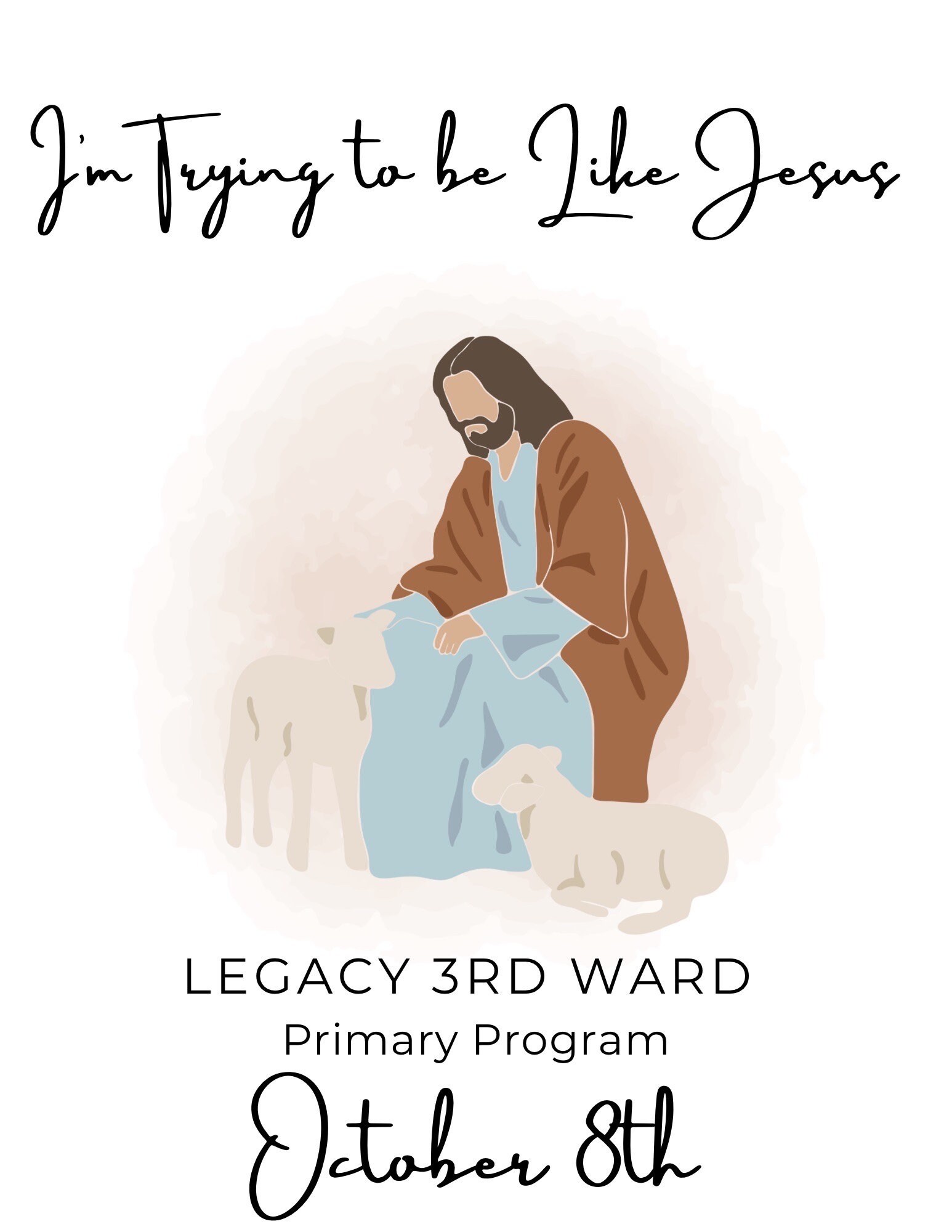 Editable Primary Presentation Invitation | LDS Primary Program ...