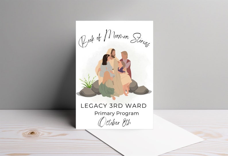 Editable Primary Presentation Invitation | Book of Mormon Heroes Theme ...