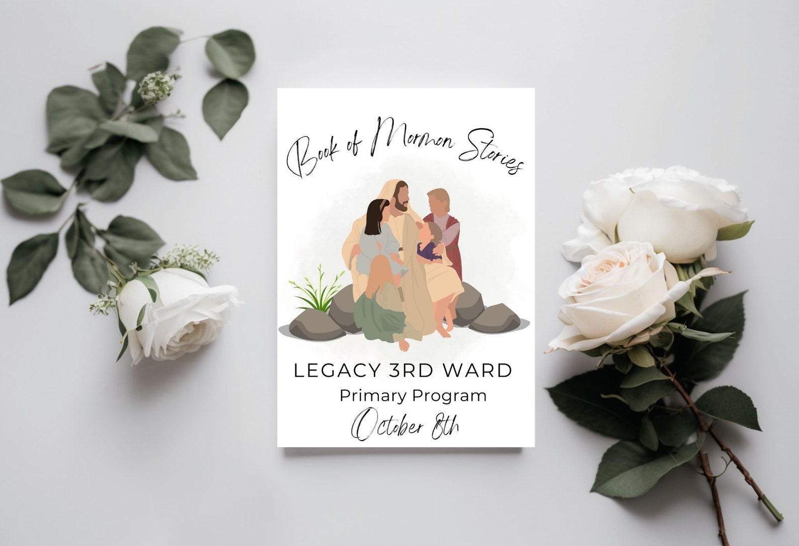 Editable Primary Presentation Invitation | Book of Mormon Heroes Theme ...