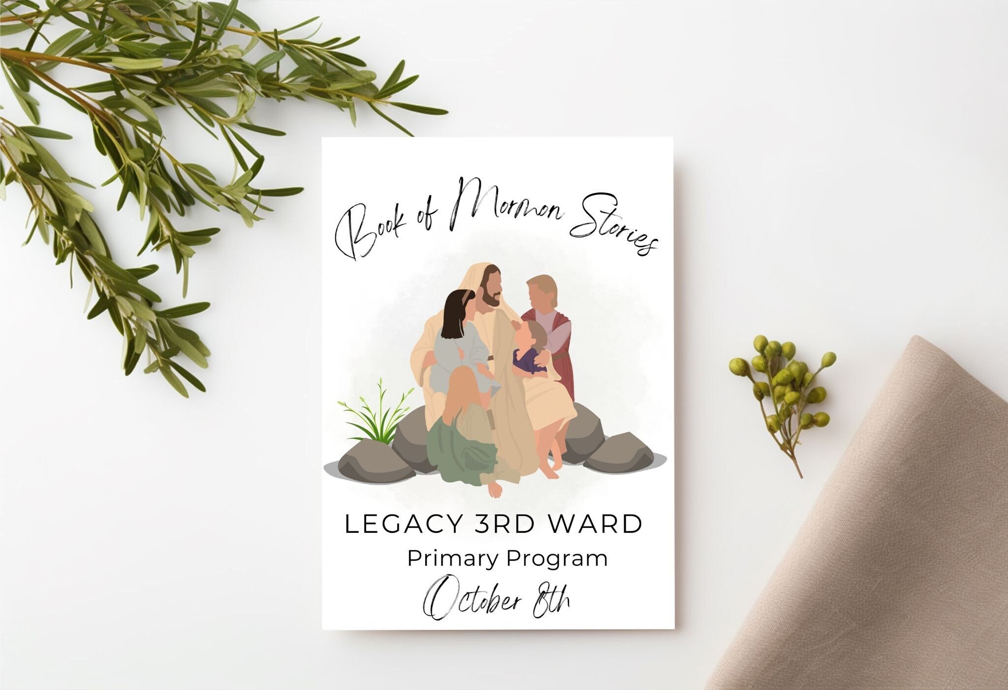 Editable Primary Presentation Invitation | Book of Mormon Heroes Theme ...