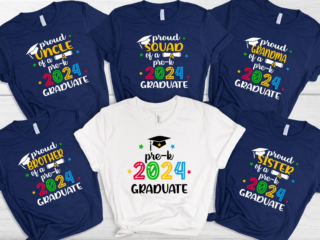 2024 Pre-k Graduate Shirt, Custom Family Matching Graduation 2024 ...