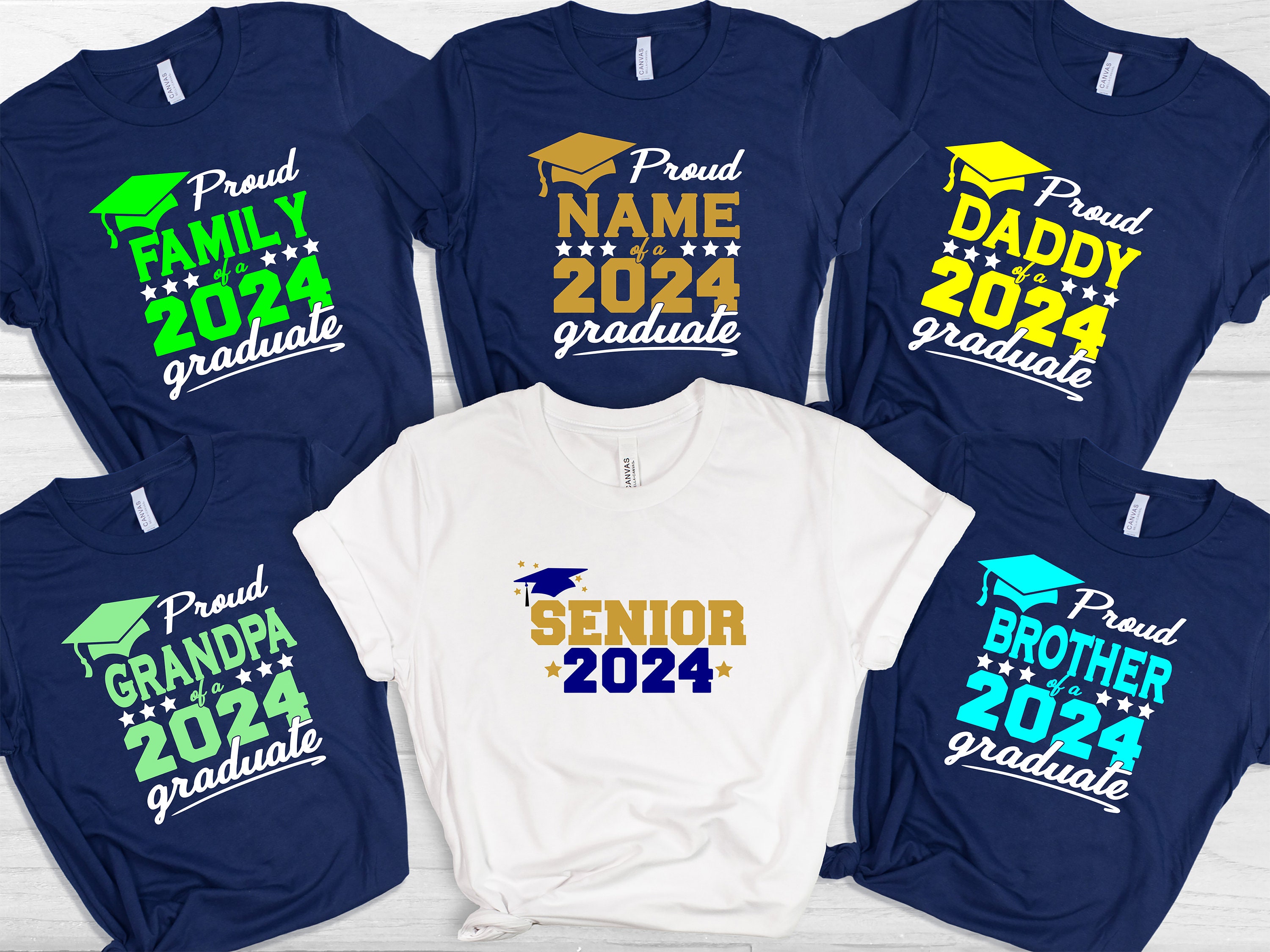 Custom 2024 Proud Family Graduate Shirts, 2024 Senior Shirt ...