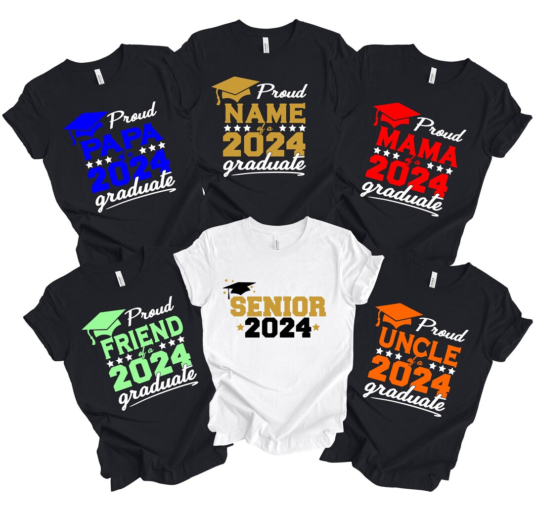 Custom 2024 Proud Family Graduate Shirts, 2024 Senior Shirt ...