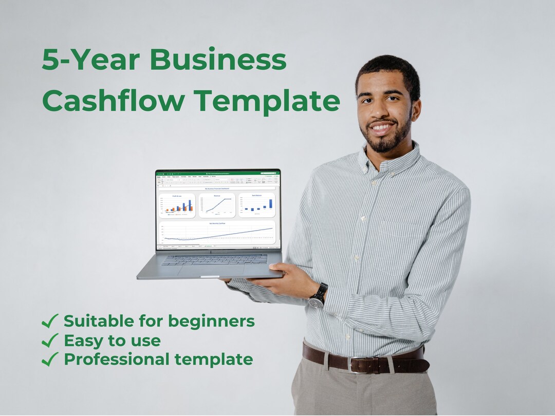 5-year Cashflow Forecast Template | Automated Financial Projections ...