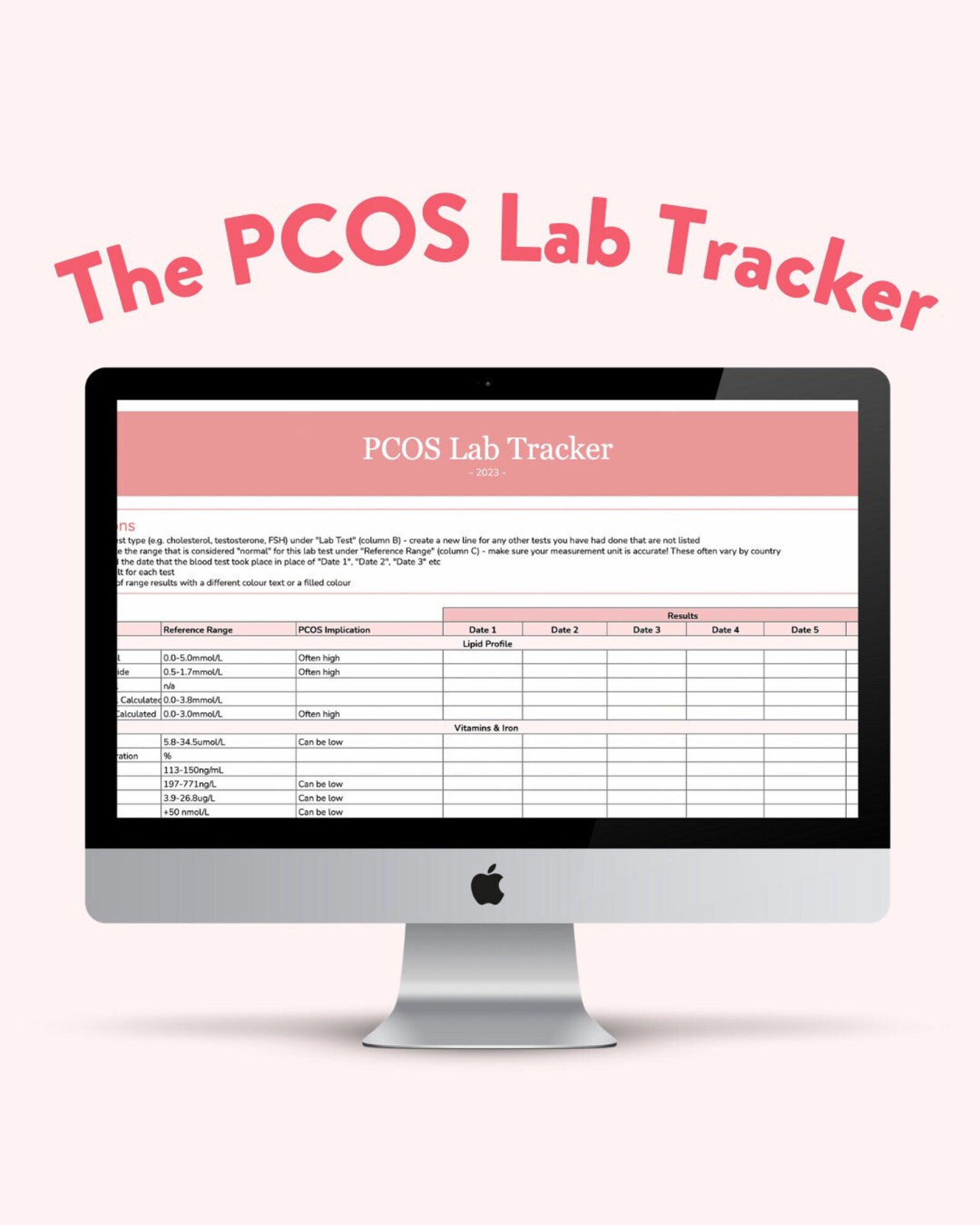 The PCOS Lab Tracker - Etsy
