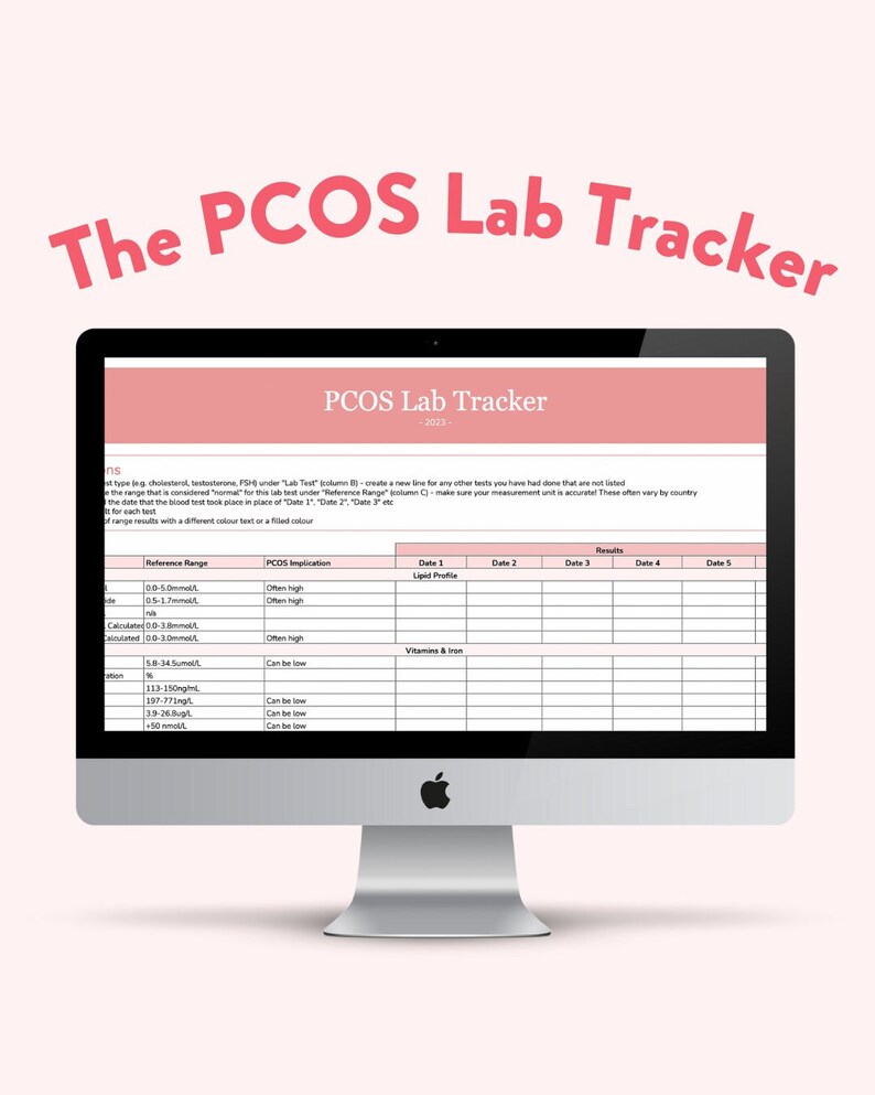 The PCOS Lab Tracker - Etsy