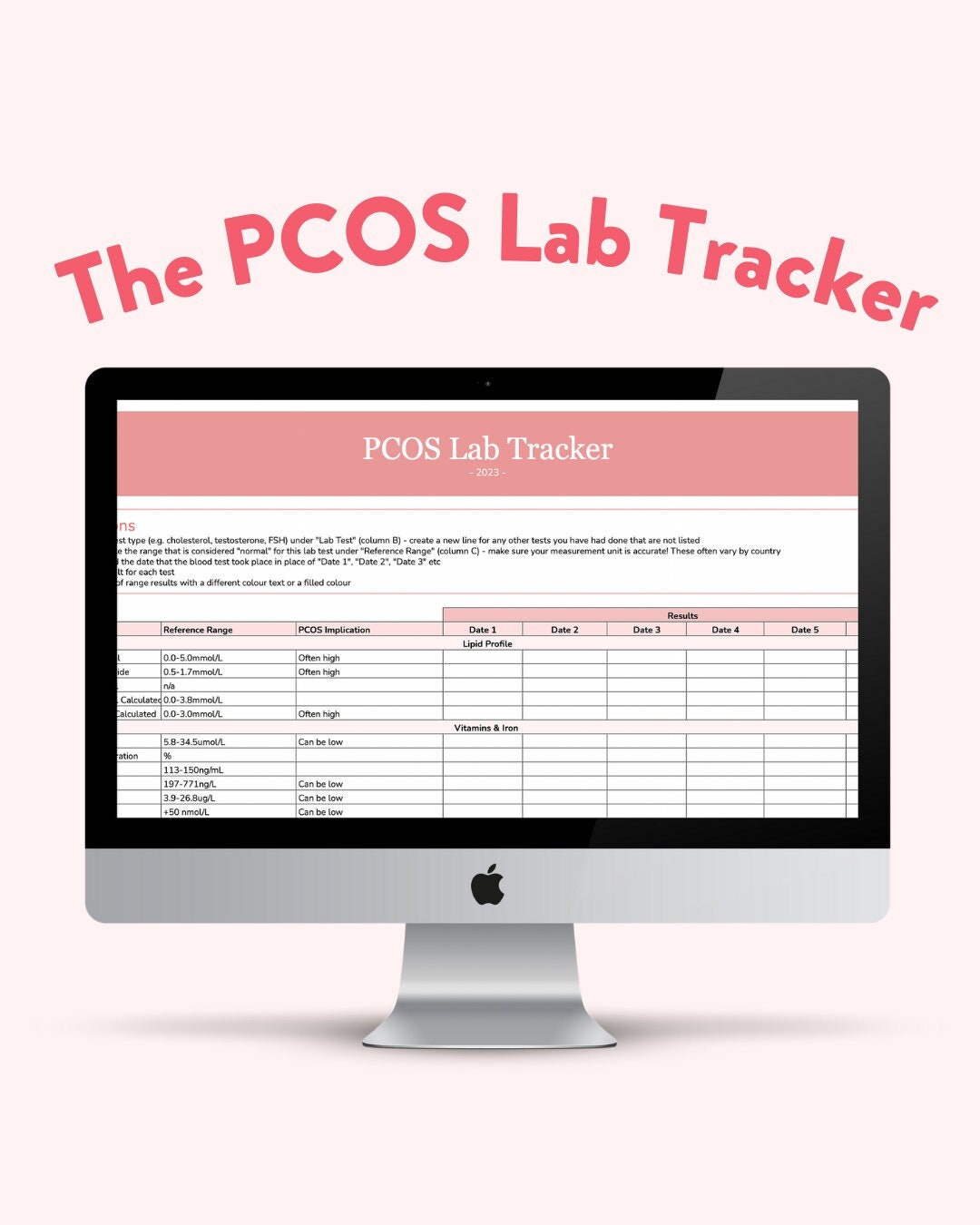 The PCOS Lab Tracker - Etsy