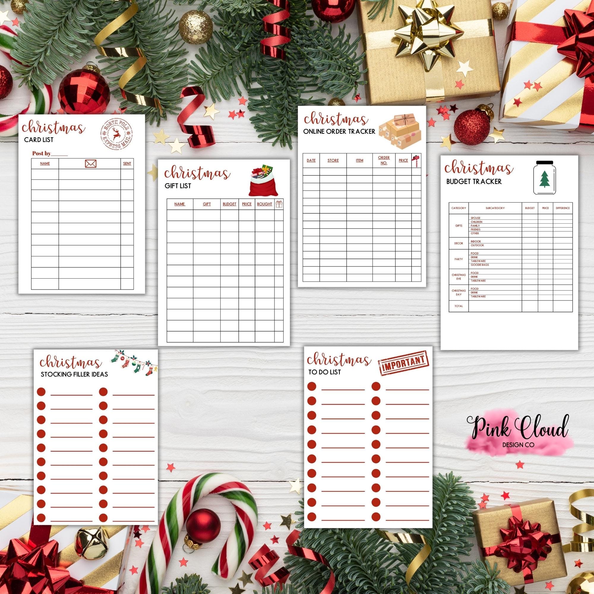 Printable Christmas Planner, Christmas Planner, Christmas Organiser ...