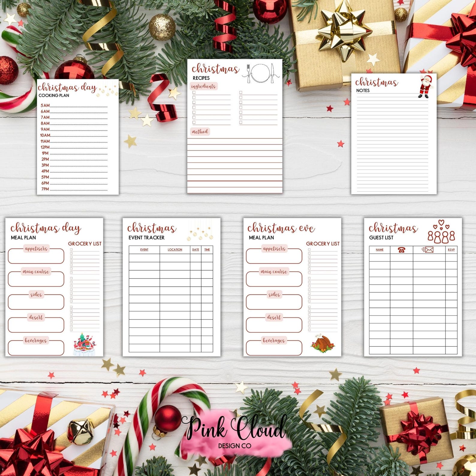 Printable Christmas Planner, Christmas Planner, Christmas Organiser ...