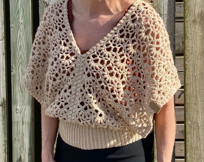 Haakpatroon gilet / haakpatroon mouwloos vest Nederlands patroon - Etsy ...