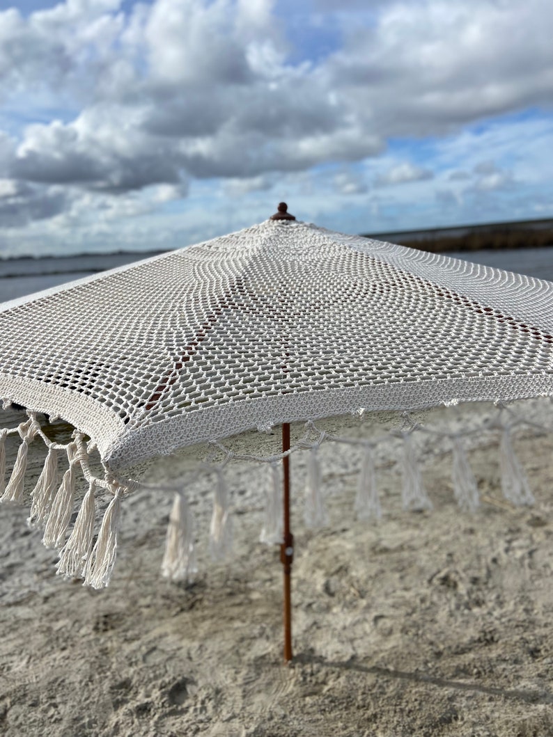 Crochet Pattern Beach Umbrella US English - Etsy
