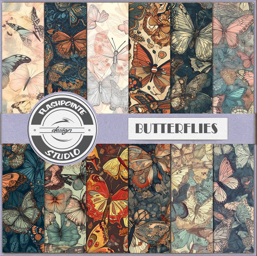 Hand Painted Style Butterflies, Beautiful Butterflies Backgrounds ...