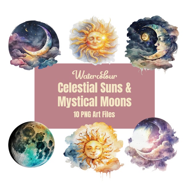 Celestial Clipart - Etsy