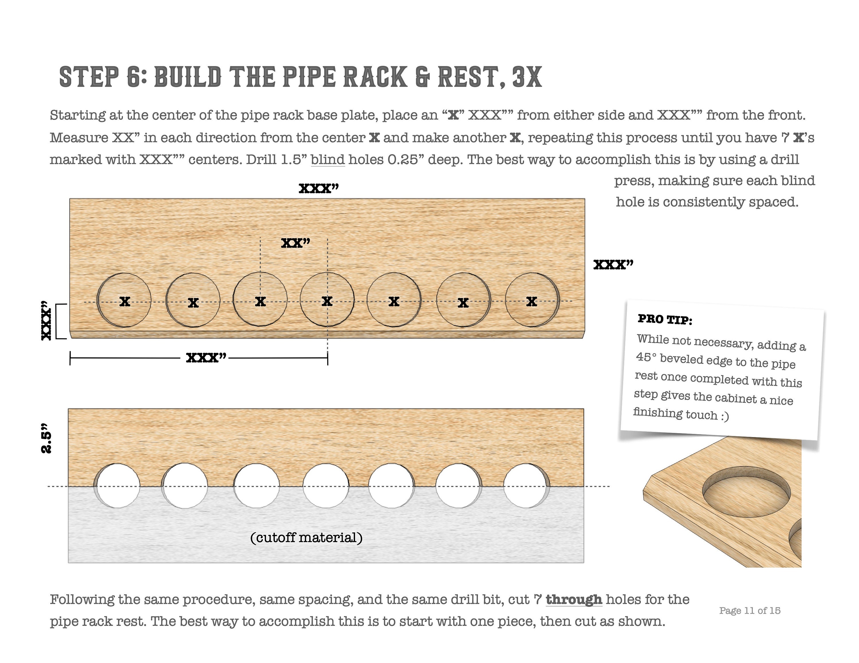 Pipe Rack Plans, Tobacco Pipe Rack, Pipe Rack, Pipe Storage, Plans for ...