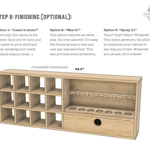 Tobacco Cabinet, Pipe Rack, Tobacco Storage, Plans for Pipe Rack - Etsy