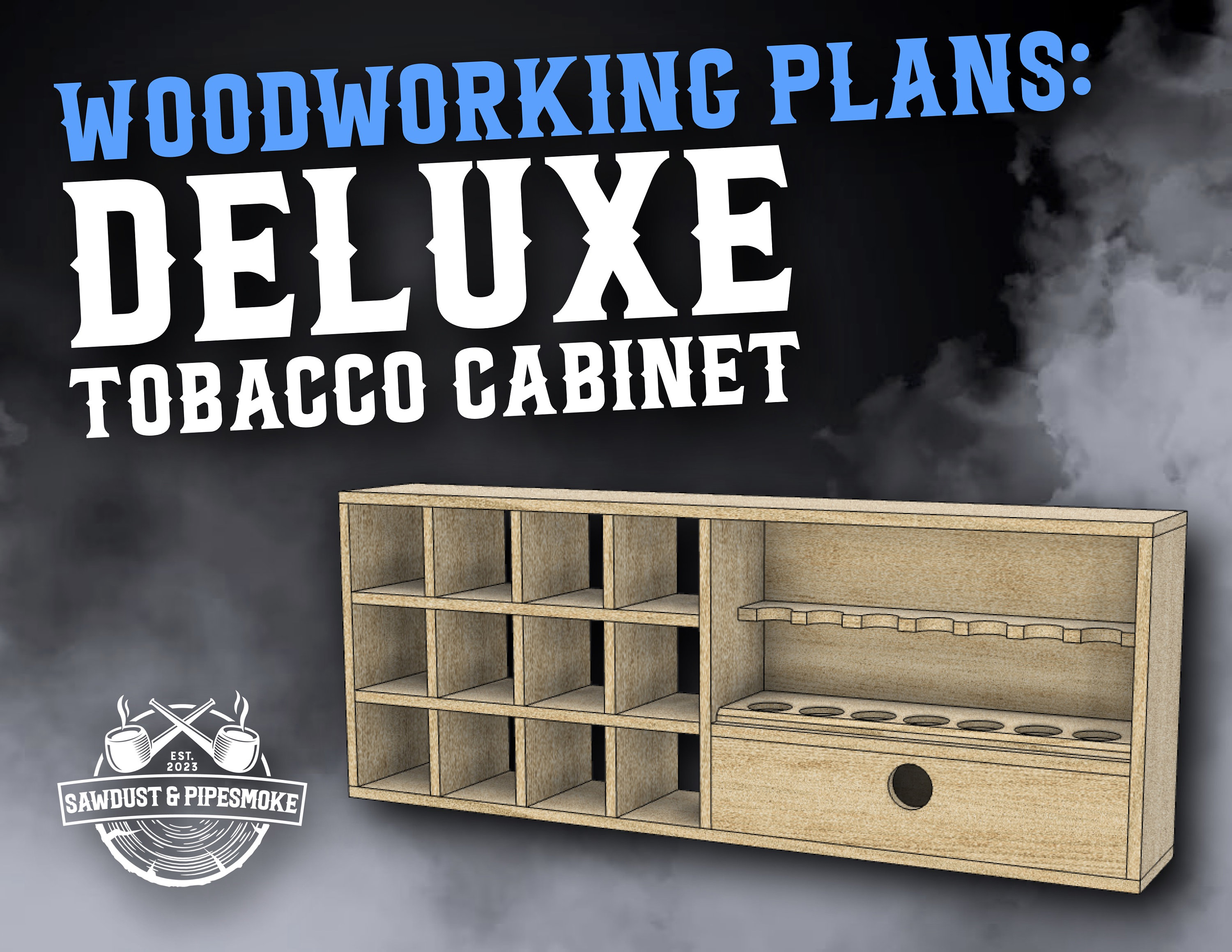 Tobacco Cabinet, Pipe Rack, Tobacco Storage, Plans for Pipe Rack - Etsy