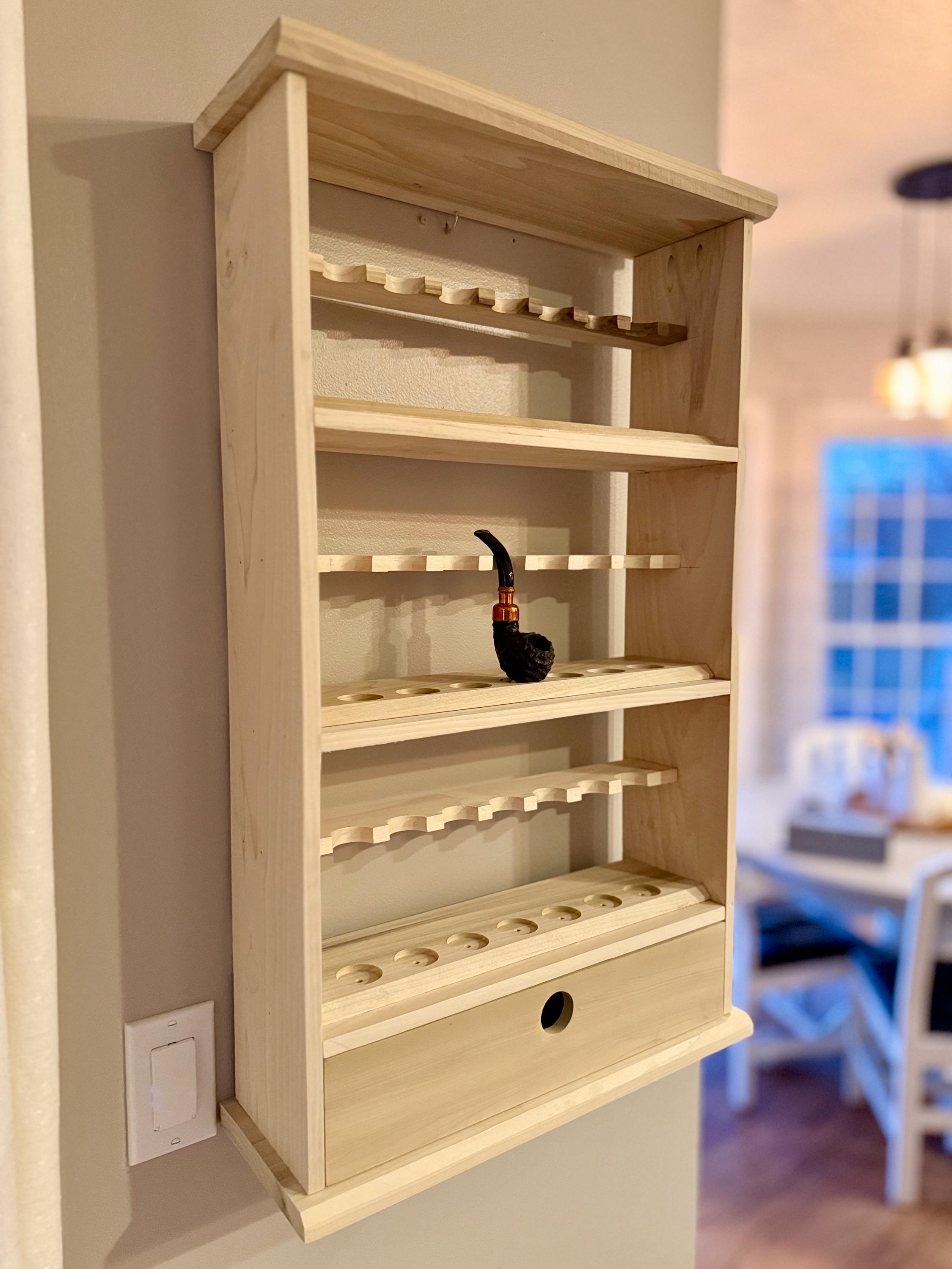 Pipe Rack Plans, Tobacco Pipe Rack, Pipe Rack, Pipe Storage, Plans for ...