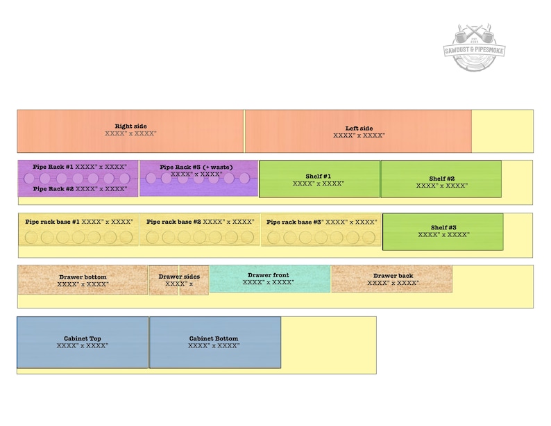 Pipe Rack Plans, Tobacco Pipe Rack, Pipe Rack, Pipe Storage, Plans for ...