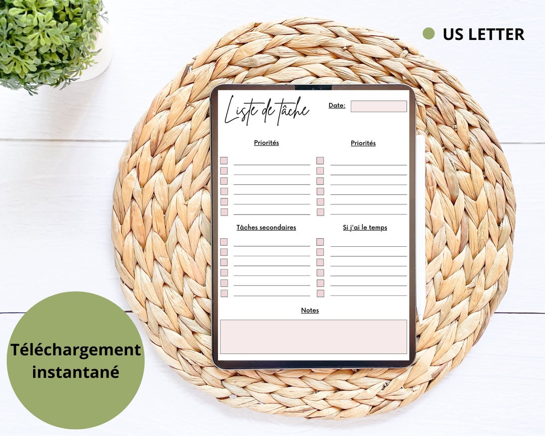 To Do List Printable, Task List Template, Minimalist Task Scheduler, Us ...