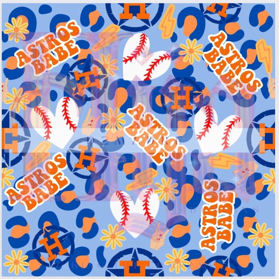 Astros Baseball Babe Seamless - Etsy