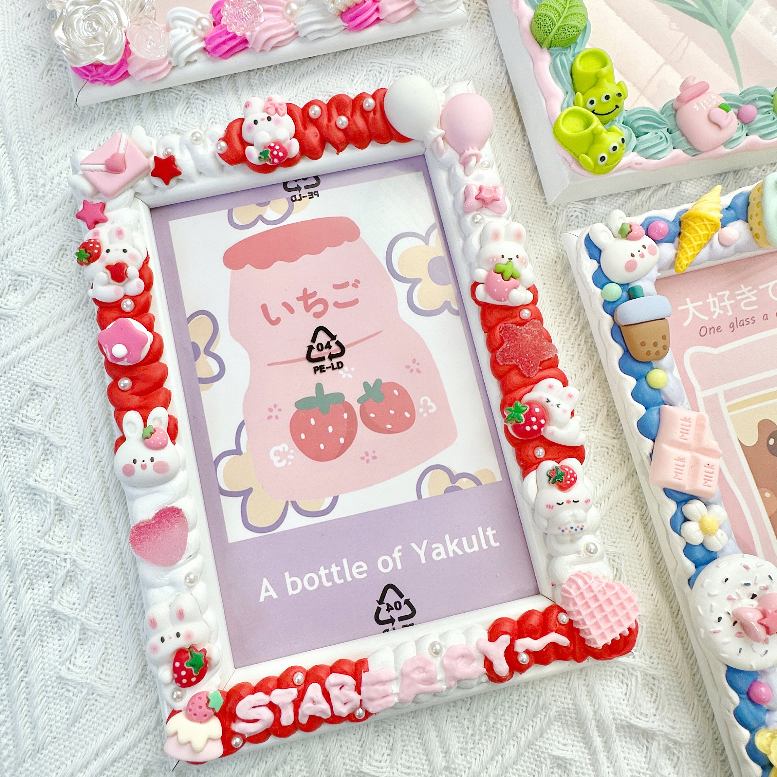 Decoden Handmade Kawaii Photo Frame Cream Glue Photo Frame - Etsy