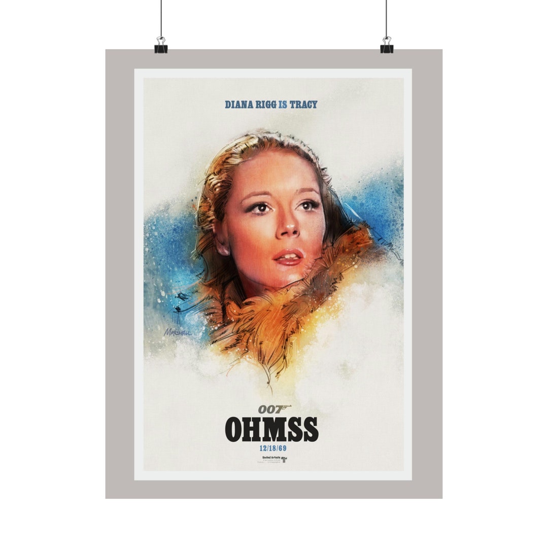 James Bond OHMSS Diana Rigg Poster 18x24 - Etsy