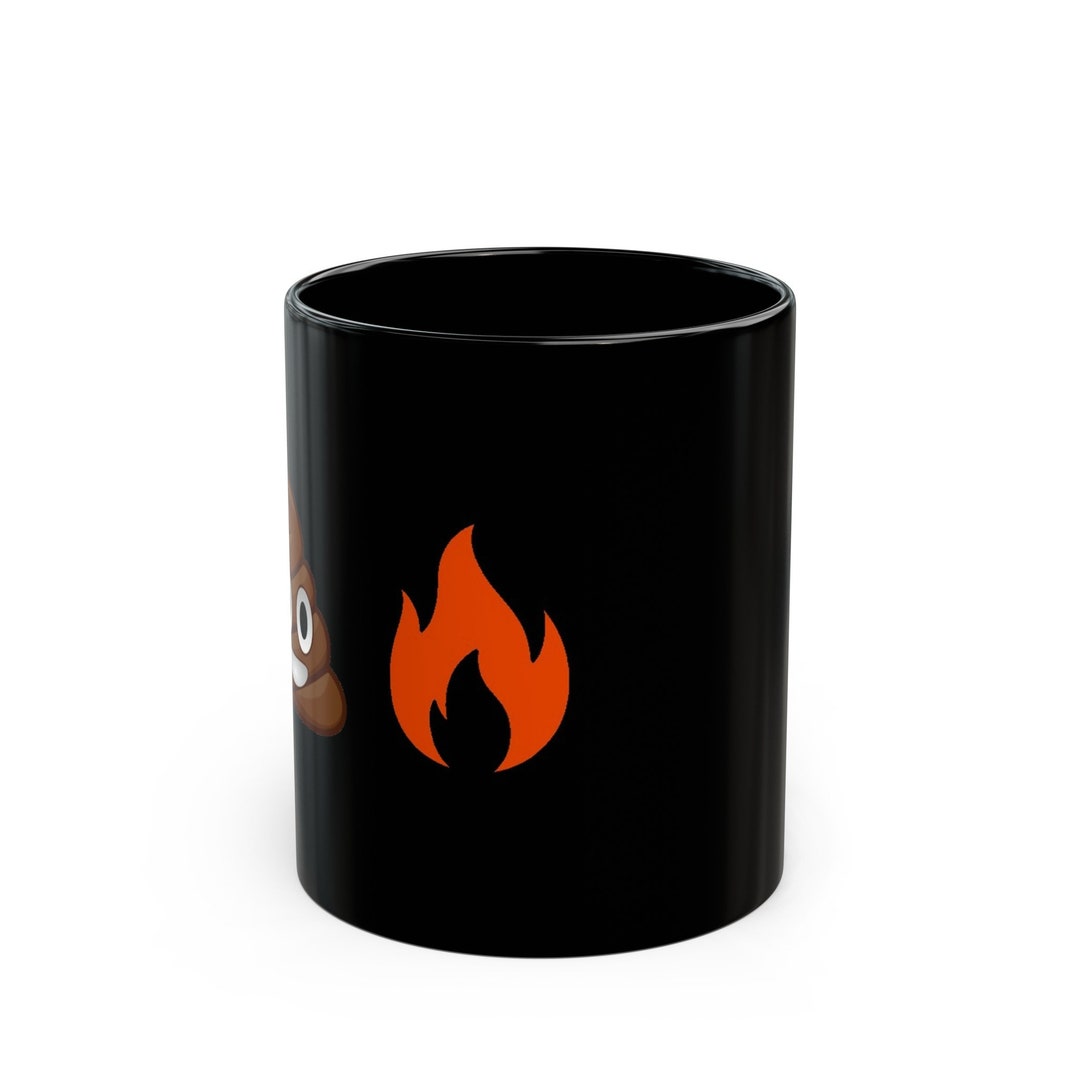 Shit Fire 11oz Black Mug - Etsy
