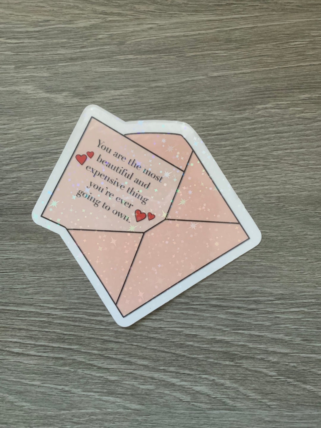 Self Love Envelope Sticker, Love Sticker, Pink Heart Sticker ...