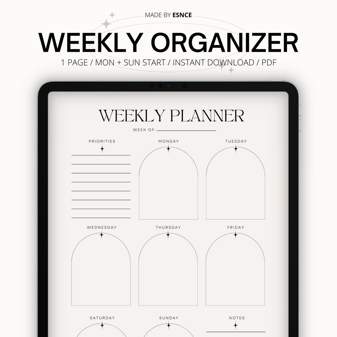 Digital Weekly Planner, Mystic Planner, Weekly Schedule Goodnotes ...