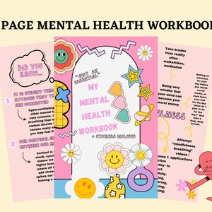 Mental Health Workbook for Mindfulness, Self Care Workbook for Health ...
