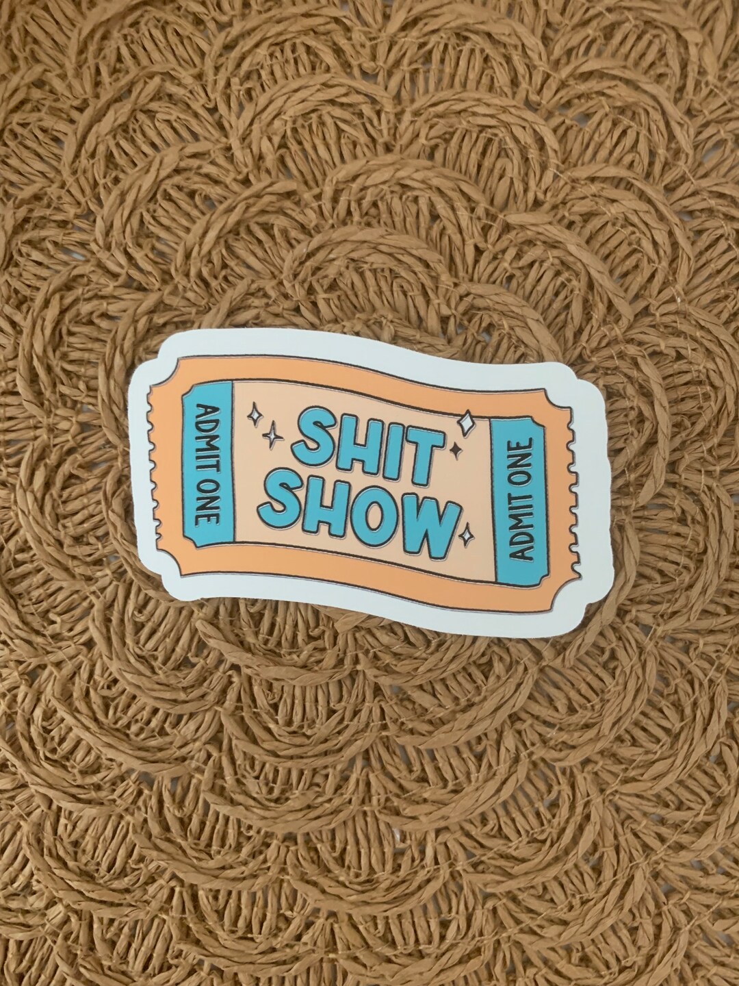 Welcome to Shit Show Sticker, Vinyl Matte Sticker, Mental Health ...