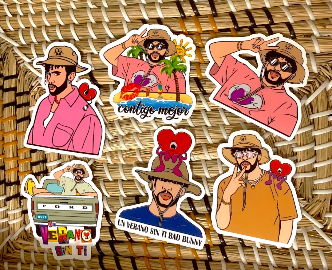 Bad Bunny Stickers - Etsy