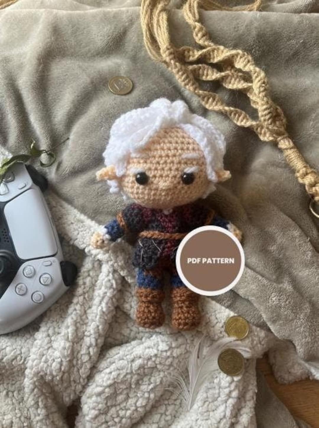 Astarion Amigurumi Doll Pattern - Baldur's Gate 3 - Etsy