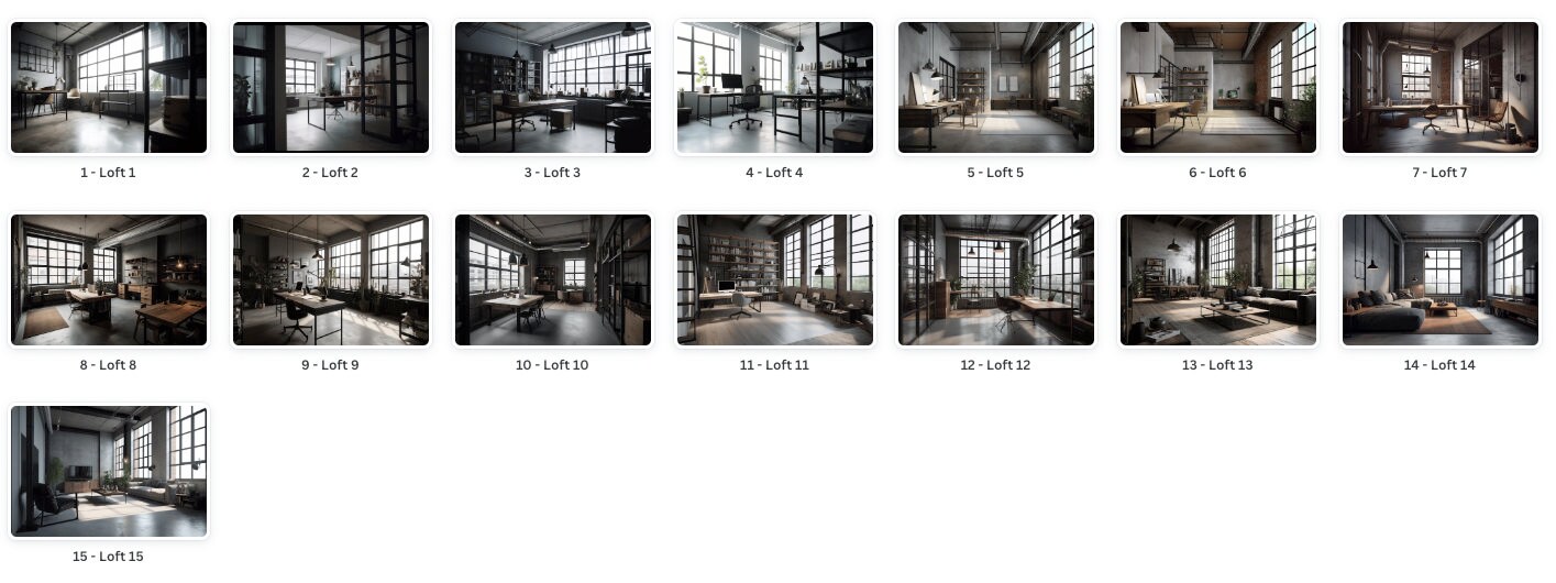 Loft Industrial Virtual Background, Living Room Backdrop, Microsoft ...