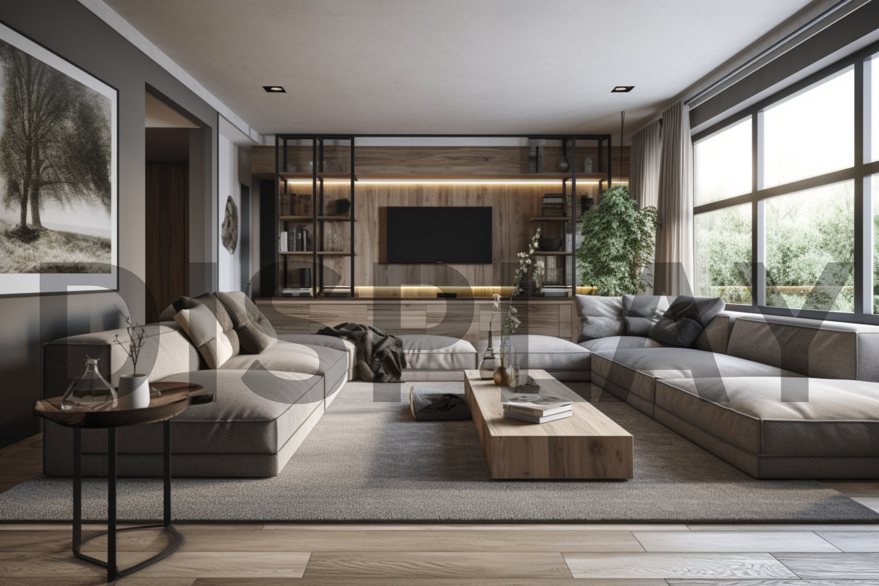 Living Room Virtual Background, Book Shelves Backdrop, Facebook ...