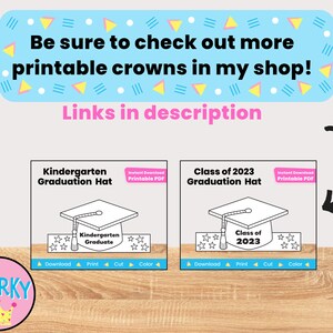 Preschool Graduation Hat Printable Paper Crown Template | Kid Craft ...