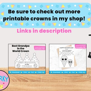 Printable Father’s Day Craft for Kids | Best Dad in the World Coloring ...