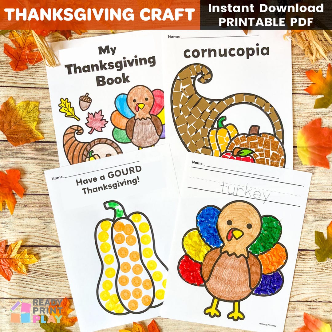 Thanksgiving Turkey Tear and Dot Art Crafts | Preschool Fine Motor ...